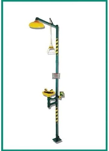 Emergency Safety Shower And Eye Wash Unit Gi Foot and hand Operated ...