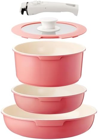 Amazon.com: BEZIA Induction Cookware with Healthy Ceramic Coating ...