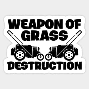 Amazon.com: Stickers Vinyl Yard Mowing Lawn Mower Grass Destruction ...