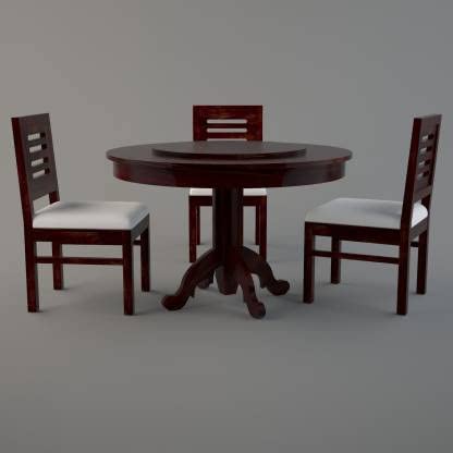 WeeHom Furniture Furniture Sheesham Wood 3 Seater Dining Table with ...