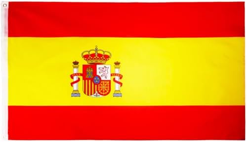 Amazon.com : ANJOR Spain Flag 3x5ft - Spainish National Flags with ...