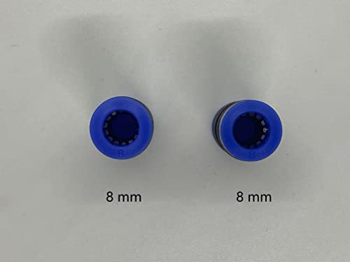 Snapklik.com : Zjxed 8mm OD X 8mm OD Pneumatic Quick Connector Push To ...