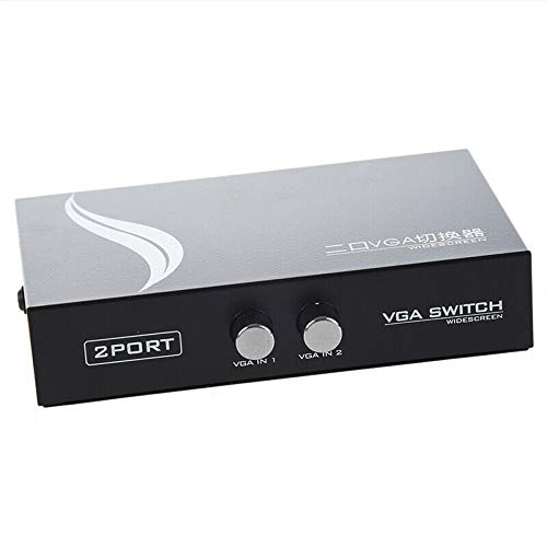 Generic 2 Port VGA Svga Monitor Sharing 2 to 1 Selector Switch Box for ...