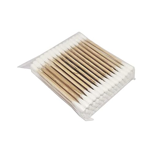 Buy TEEPZEEY Wooden Bamboo Soft & Cotton Ear Buds For Cleaning Ears ...