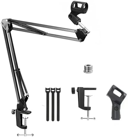Kadence Microphone Arm Stand, Heavy Duty Swivel Mic Arm Microphone ...