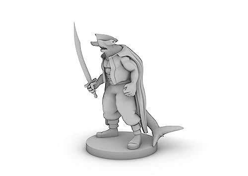 Amazon.com: Hammerhead Pirate With Scimitar Tabletop DND Gaming ...