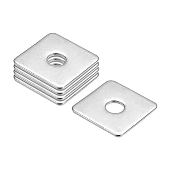 uxcell Square Washer, 5pcs M8x30x30x2mm 304 Stainless Steel Square ...