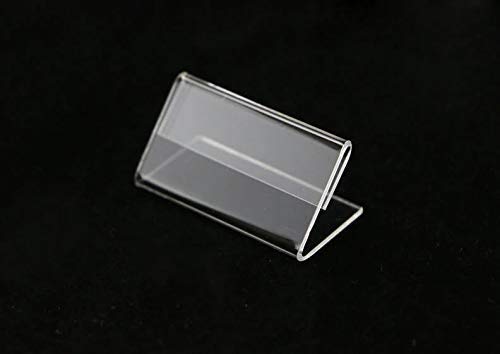 SIGNOOGLE Acrylic Price Stand L Shape Table Sign Price Tag Label ...