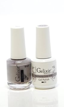 Amazon.com : Gelixir matching color & nail lacquer Battleship Grey -036 ...