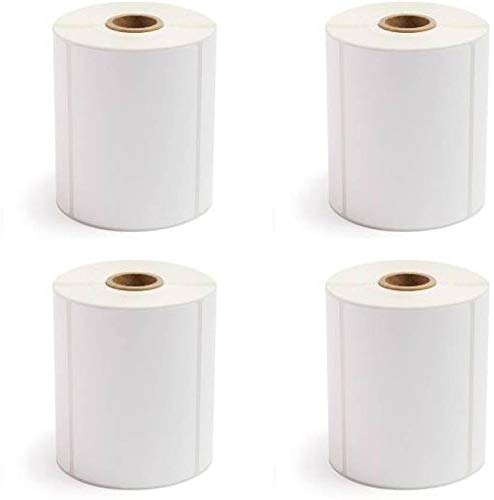 Milecto Labels 100 mm X 75 mm, (4x3 inch) Thermal Transfer Barcode ...