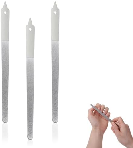 Amazon.com : Metal Nail File(3Pcs), Nail Files for Natural Nails with ...