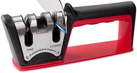 Amazon.com: Knife Sharpeners, 3-Stage Kitchen Knife Sharpener with ...