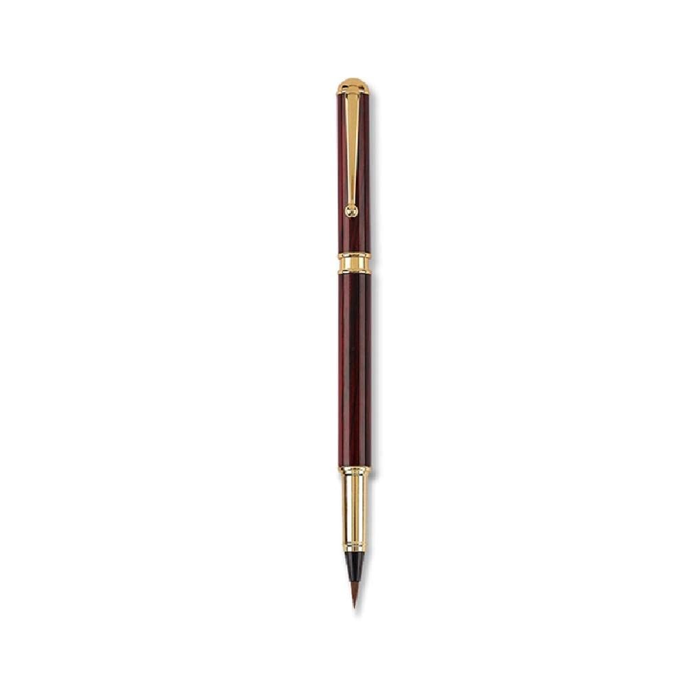 Buy Portable Calligraphy Brush Pen Piston-fill Metal Fountain Pen for ...