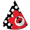 Amazon.com: Creative Converting Birthday, 8-Count Ladybug Fancy Party ...