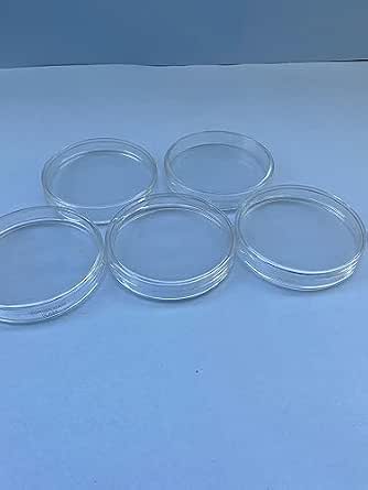 Professional Labware Premium Petri Dish, Heavy Borosilicate Glass, Pack ...