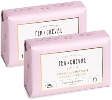 Amazon.com : Fer à Cheval Gentle Perfumed Soap Bars, Organic Body Bath ...