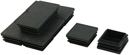 Amazon.com: uxcell Plastic Rectangle Tube Inserts End Blanking Cap 15mm ...