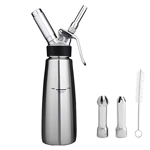 Tesor Stainless Steel Whipped Cream Dispenser Value Bundle With Three ...