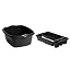 Set of Plastic 39cm Washing Up Bowl Kitchen Organiser with Medium Dish ...