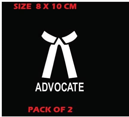 A830 Advocate Sticker for Bike Yamaha Bajaj Pulsar L x H 8 x 10 Cms ...