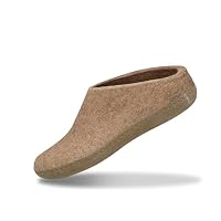 Glerups 100% quality wool mix Slipper with leather sole - Unisex Slip ...