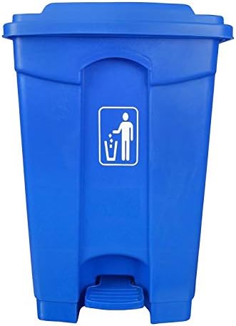 Pedal Dustbin 60 Litre Plastic Blue Color WITH CHECK DUSTER CLOTH FREE ...