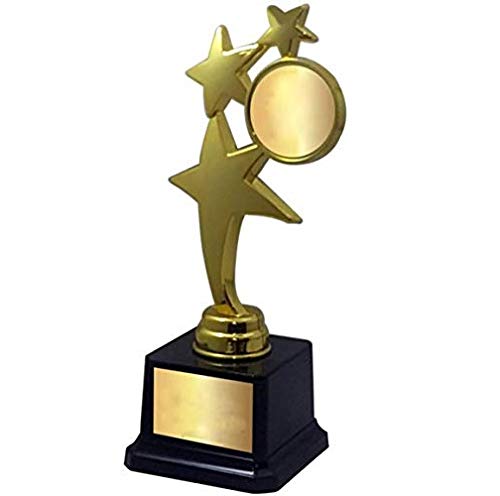 Gold Plated Star Performer Award with Fiber Base : Amazon.in: Sports ...