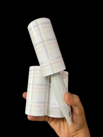 GROPOTIT Lint Rollers Brush Reusable Sticky Picker Cleaner Roller Easy ...