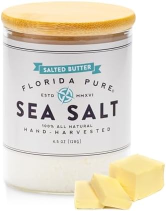 Amazon.com : FLORIDA PURE Salted Butter Sea Salt - 80+ Mineral, Natural ...