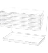 Amazon.com: BENECREAT 4 Packs Rectangle Plastic Container Box, 6.4x2 ...