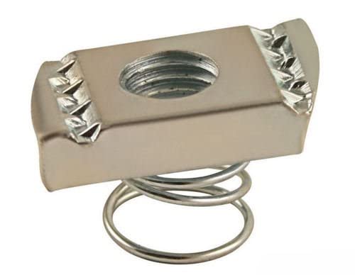 Pack of 50 M8 Short Spring Channel Nuts - Zinc Plated : Amazon.co.uk ...