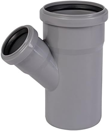 HT Rohr Abzweig Ø DN 75 x 50 mm Grau T-Stück 90° Grad Mit Gummidichtringen | Einfach-Abzweig ...