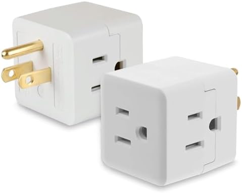 Amazon.com: 3 Outlet Wall Adapter,Multi Plug Wall Outlet Extender,3 ...
