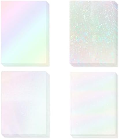 Amazon.com: 20 Sheets Holographic Sticker Paper A4 Size Vinyl ...