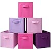 HomeLife Pink Set of 6 Assorted Foldable Storage Bin Organiser Pink ...