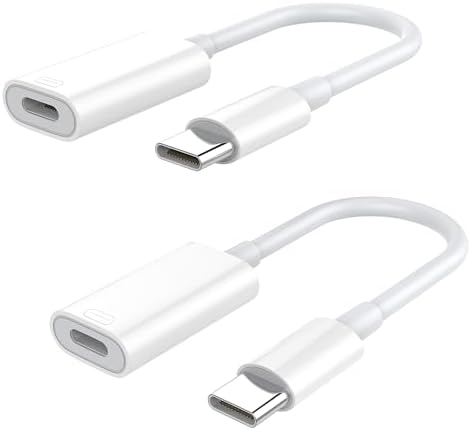 TiMOVO USB C to Lightning Adapter (2 Pack) for Apple iPhone 15 Pro Max ...