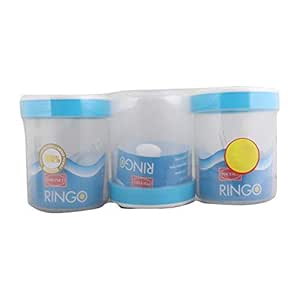 Buy Polyset Ringo Plastic Container, 1625ml, Blue, Set of 3 Online at Low Prices in India ...