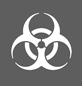 Amazon.com - Biohazard Danger Warning Sign Sticker Decal Bio Hazard for ...