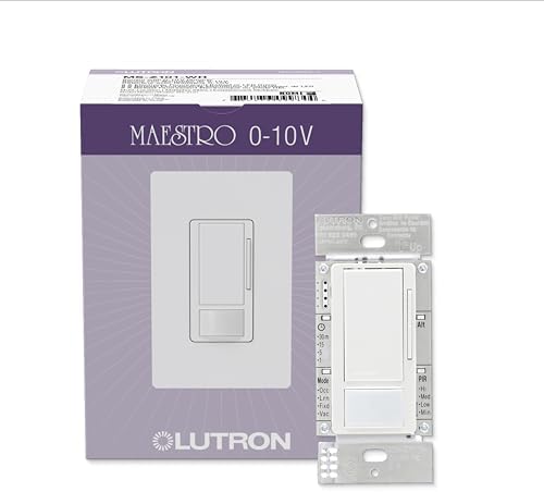 Lutron MS-OP600GHW-WH Maestro Occupancy Sensor with Eco-dim Dimmer ...