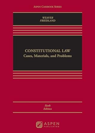 Amazon.com: Constitutional Law: Cases, Materials, and Problems (Aspen ...
