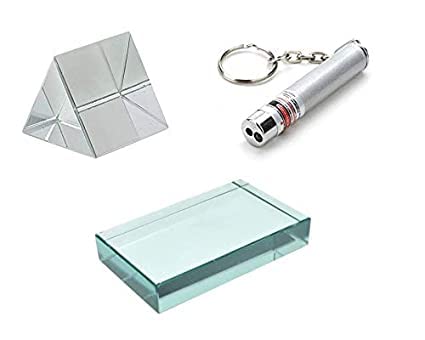 Mektronics 50 Mm Glass Prism Optical Equilateral Physics Teaching Light ...