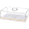 Amazon.com: GENMOUS Acrylic Rectangular Cake Tray, Cake Stand Plate ...