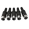 BNF®DIN Mini Pin Male Plug Audio Jack Connector for Keyboard/Mouse DIY ...