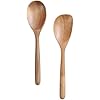 Amazon.com: GinSent Wooden Spoons for Cooking,12 Inch Comfort Thick ...