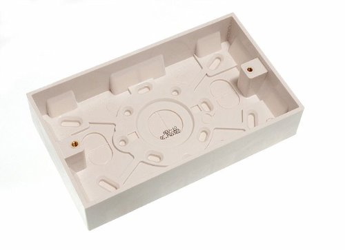 Surface Mount PATTRESS Switch Socket Back Box 2 Gang 25MM DEEP - Amazon.com