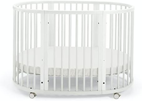Amazon.com : Stokke Sleepi Crib, White : Mini Oval Cribs : Baby