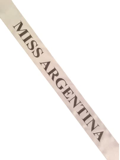 Amazon.com: Miss Argentina across the body pageant sash with adjustable ...
