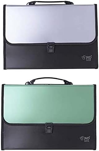 Solimo Expanding File Folder with 13 Pockets, Handle, and Buckle ...