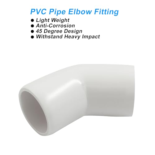 Codos De PVC De 45 Grados - Ferreteria Y Herramientas