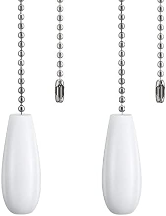 Dotlite Ceiling Fan Pull Chain Extender, 2pcs Wooden Decorative Pendant ...